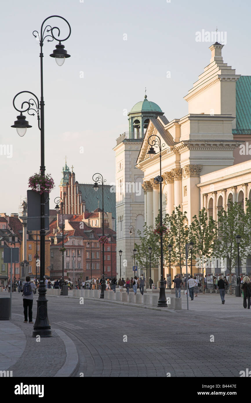 royal route with Church of St Anne, warsaw Stock Photo - Alamy