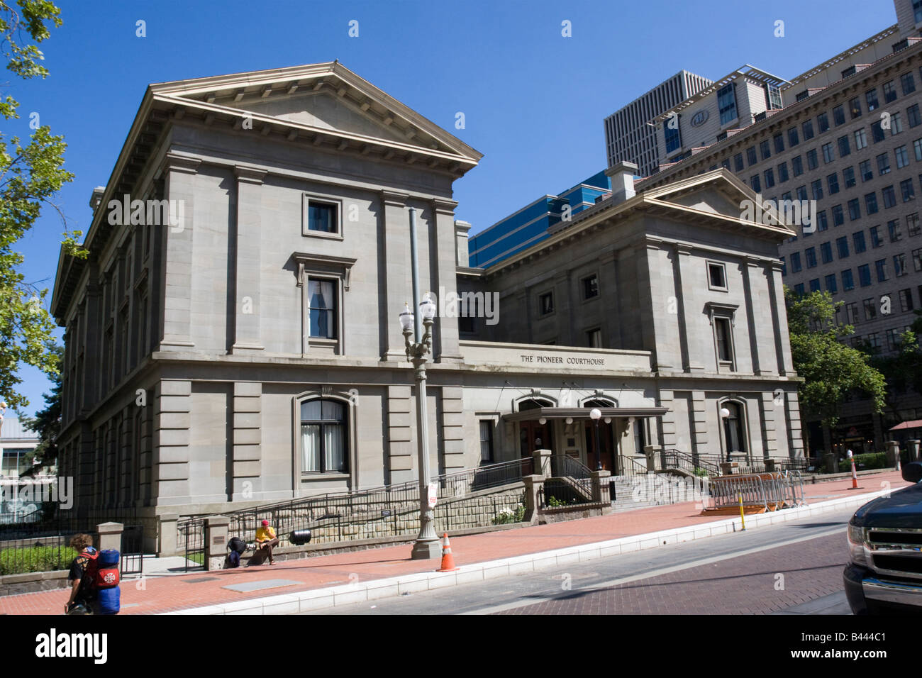Portland Oregon OR USA Pioneer Courthouse Square Stock Photo - Alamy