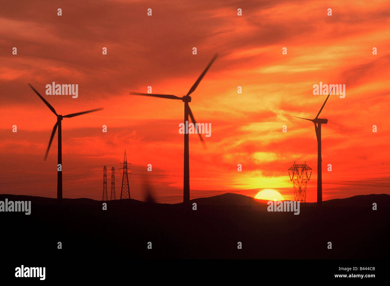 eolic electricity generators Stock Photo - Alamy