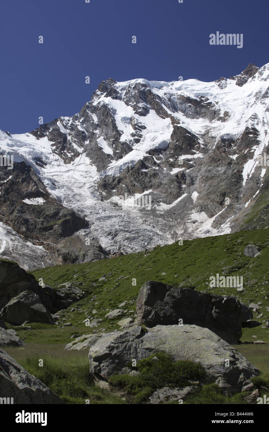 Eastern wall of Monte Rosa, Italy Stock Photo - Alamy