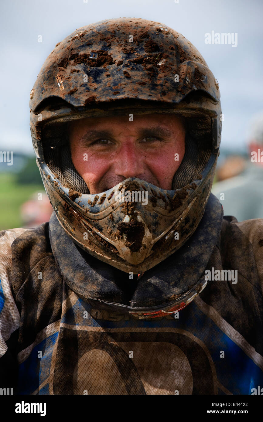 Motocross rider covered in mud hi-res stock photography and images - Alamy