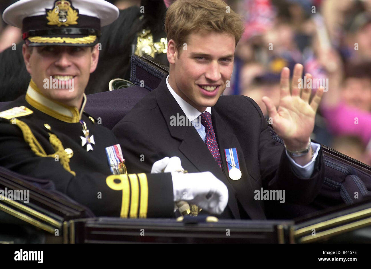 Queen Elizabeth Golden Jubilee June 2002 Prince Andrew and Prince ...