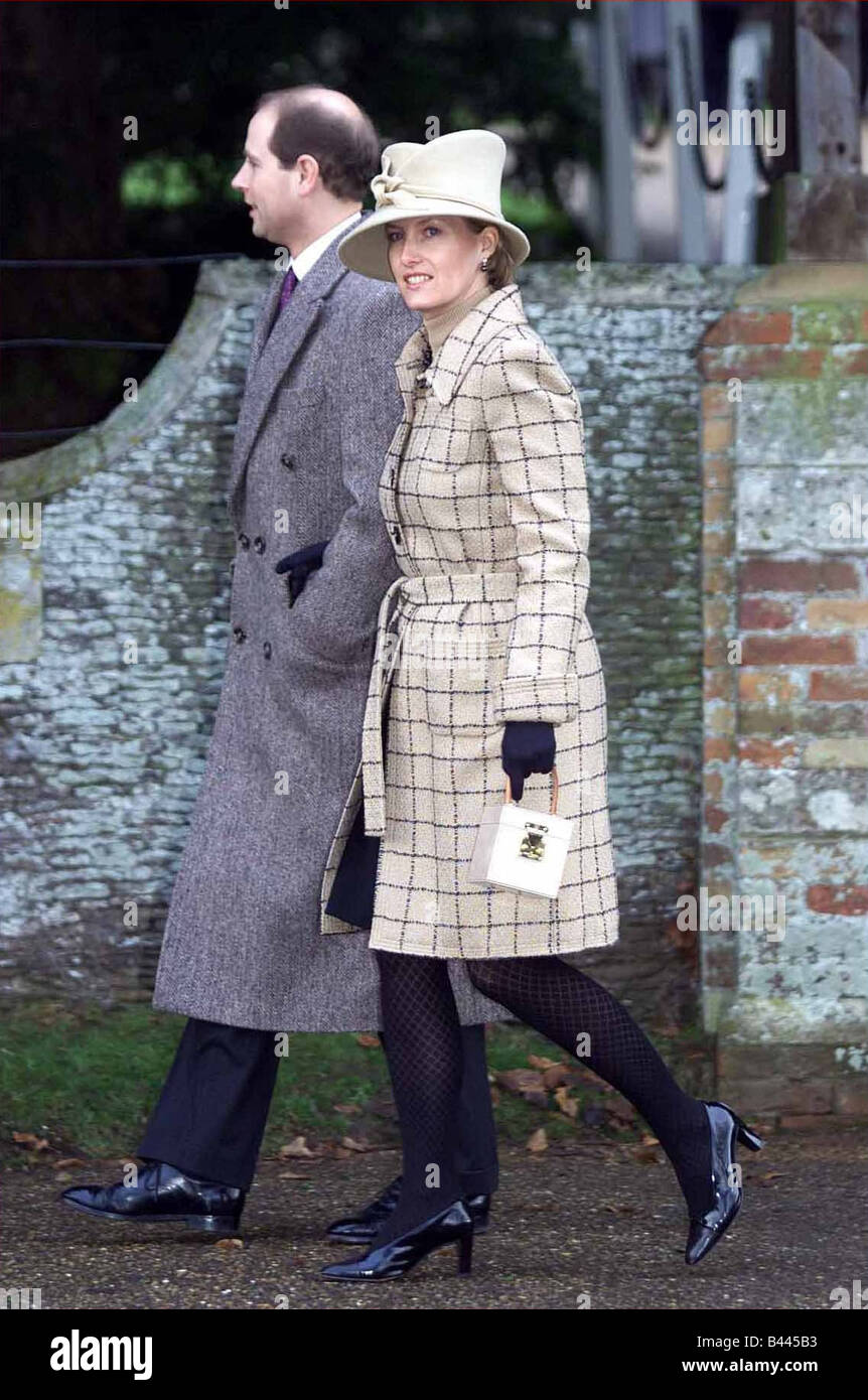 Count and Countess of Wessex arrive for Christmas Day church service at ...