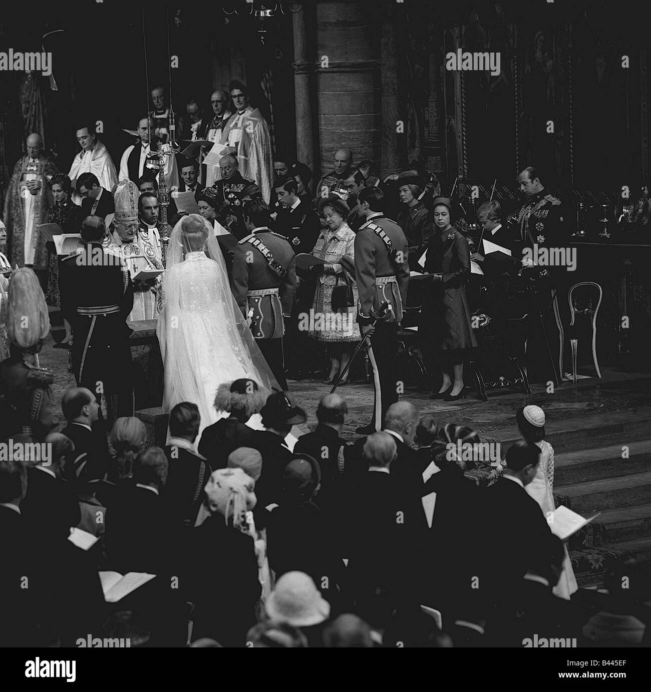Queen Mother at the Wedding of Princess Anne and Mark Philips November ...