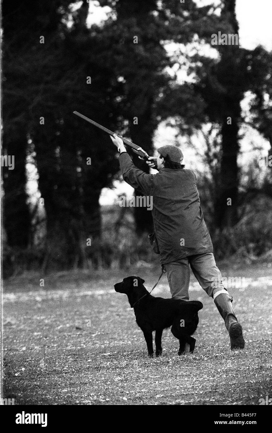 Prince Charles shooting at the Sandringham shoot January 1981 Stock ...