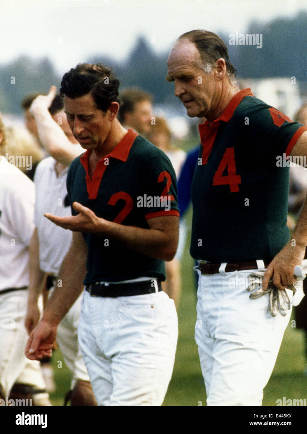 Ronald Ferguson and Prince Charles at polo match June 1988 Stock Photo ...