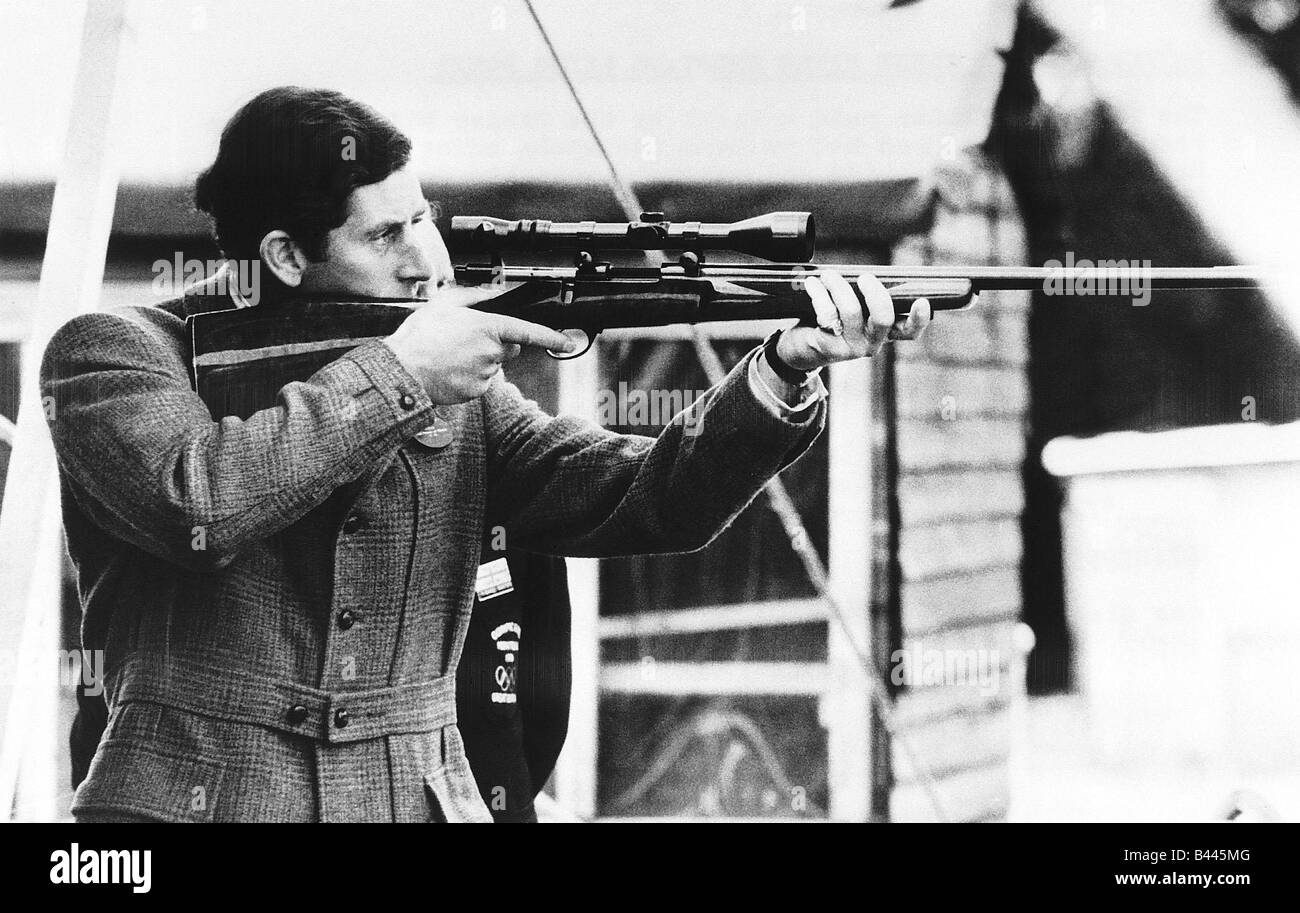 Prince Charles at Bisley Rifle Range July 1978 Stock Photo - Alamy