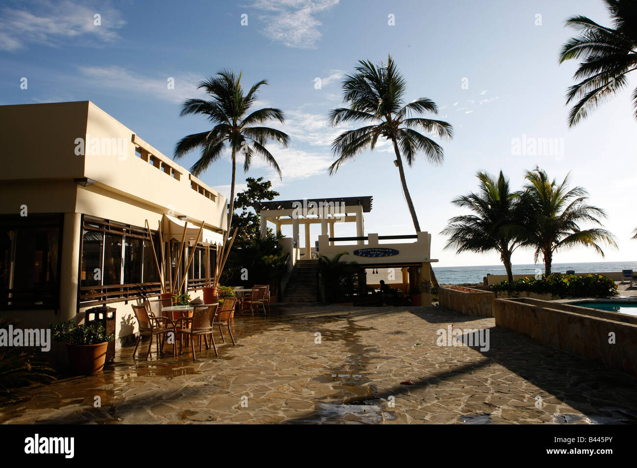 restaurant at kite beach hotel in the Dominican Republic Stock Photo ...
