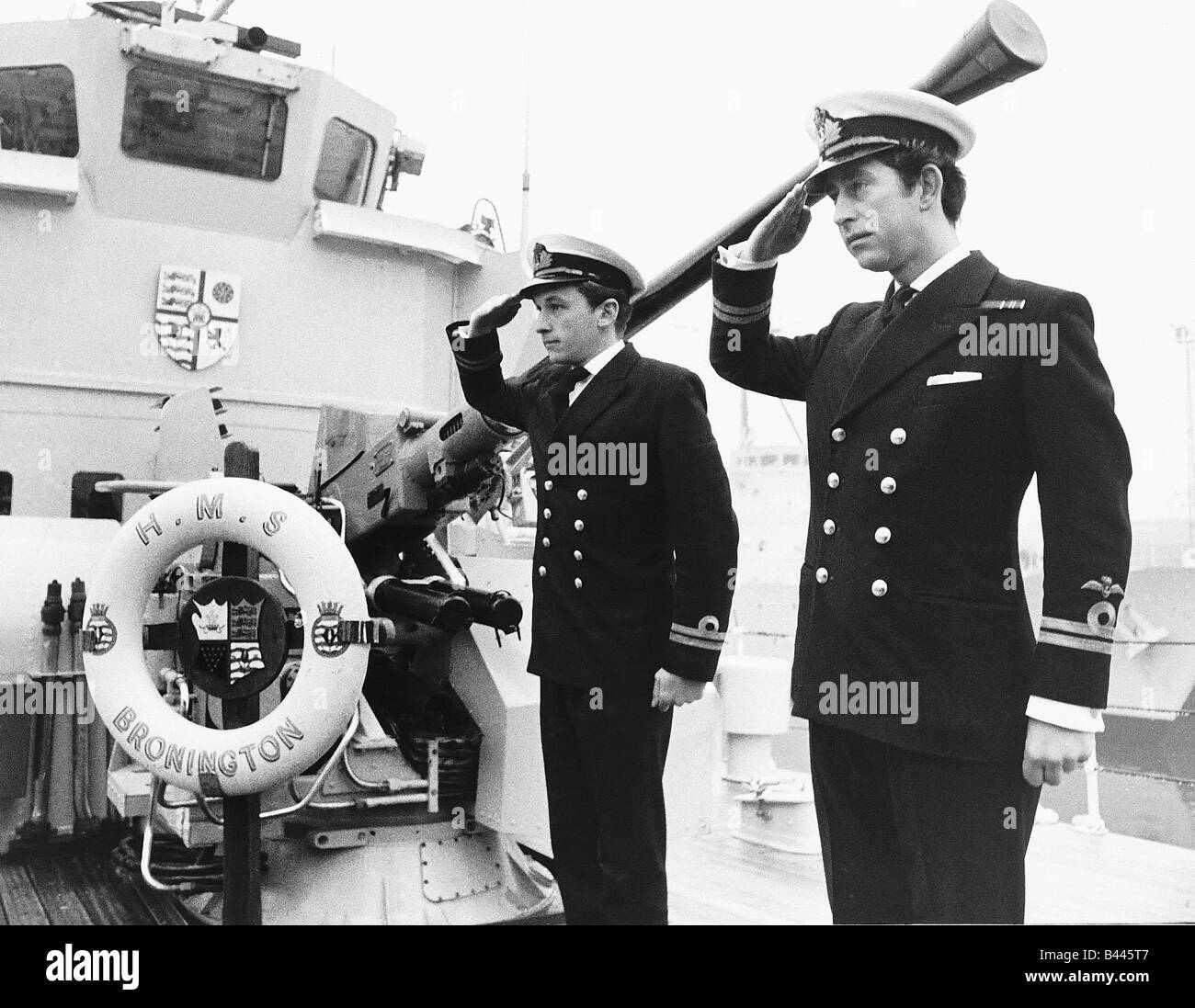 Prince charles royal navy 1976 hi-res stock photography and images - Alamy