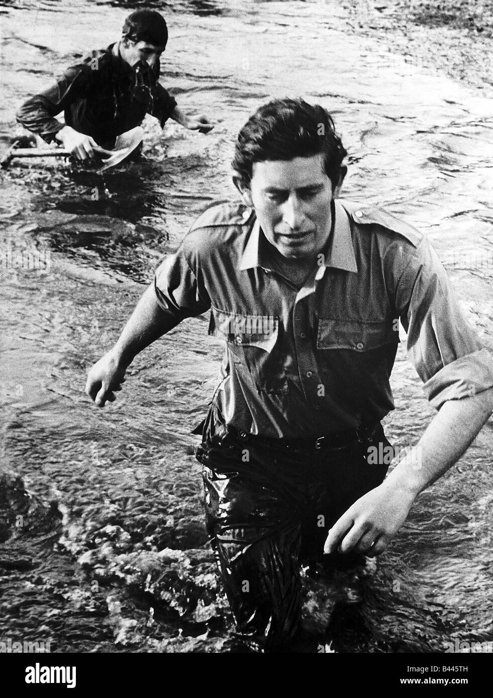 Prince Charles on a commando course at Lympstone Devon February 1975 ...