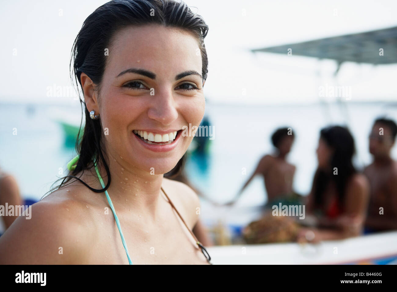 South American woman in bathing suit Stock Photo - Alamy