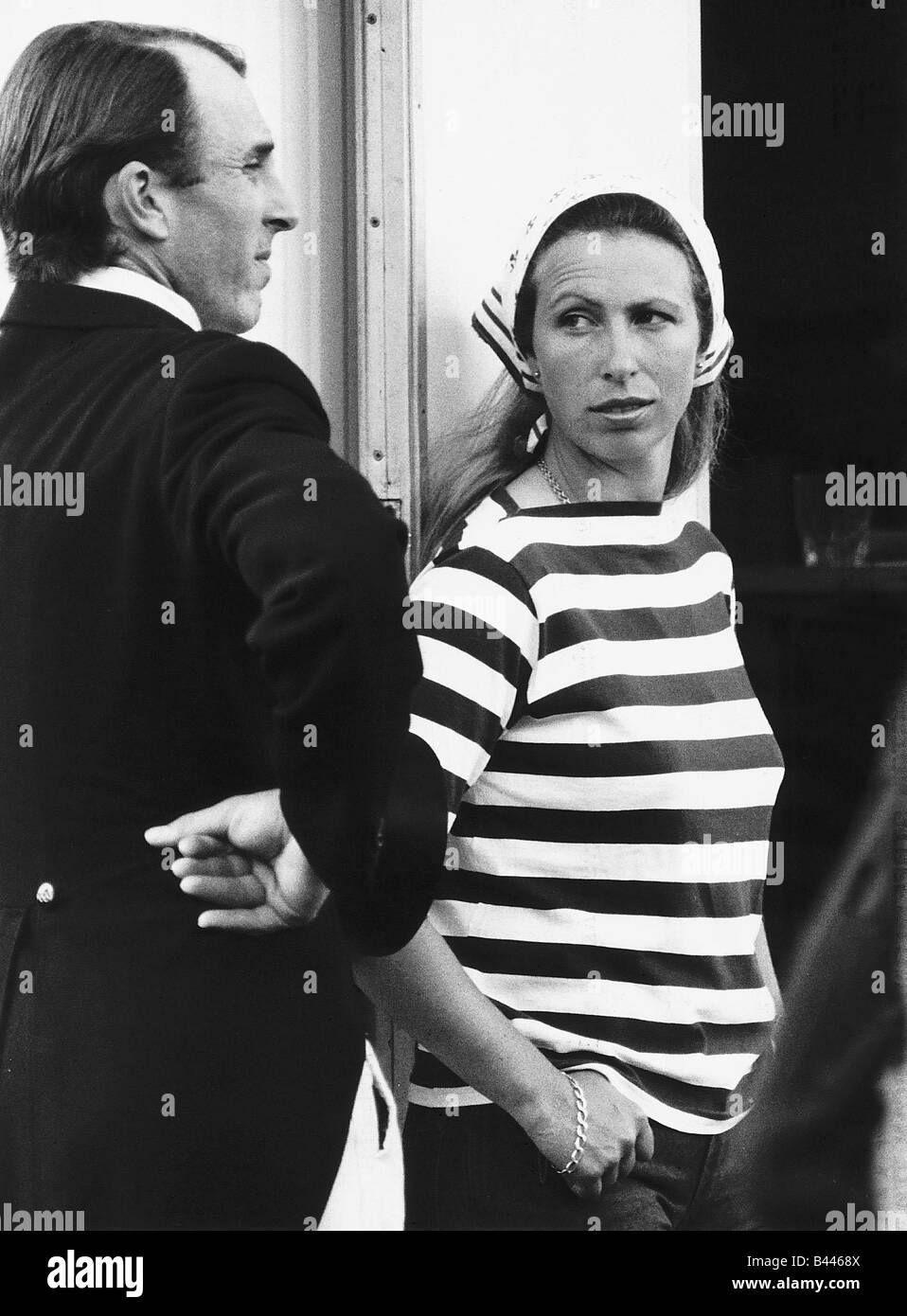 HRH Princess Anne with husband Captain Mark Phillips September 1981 ...