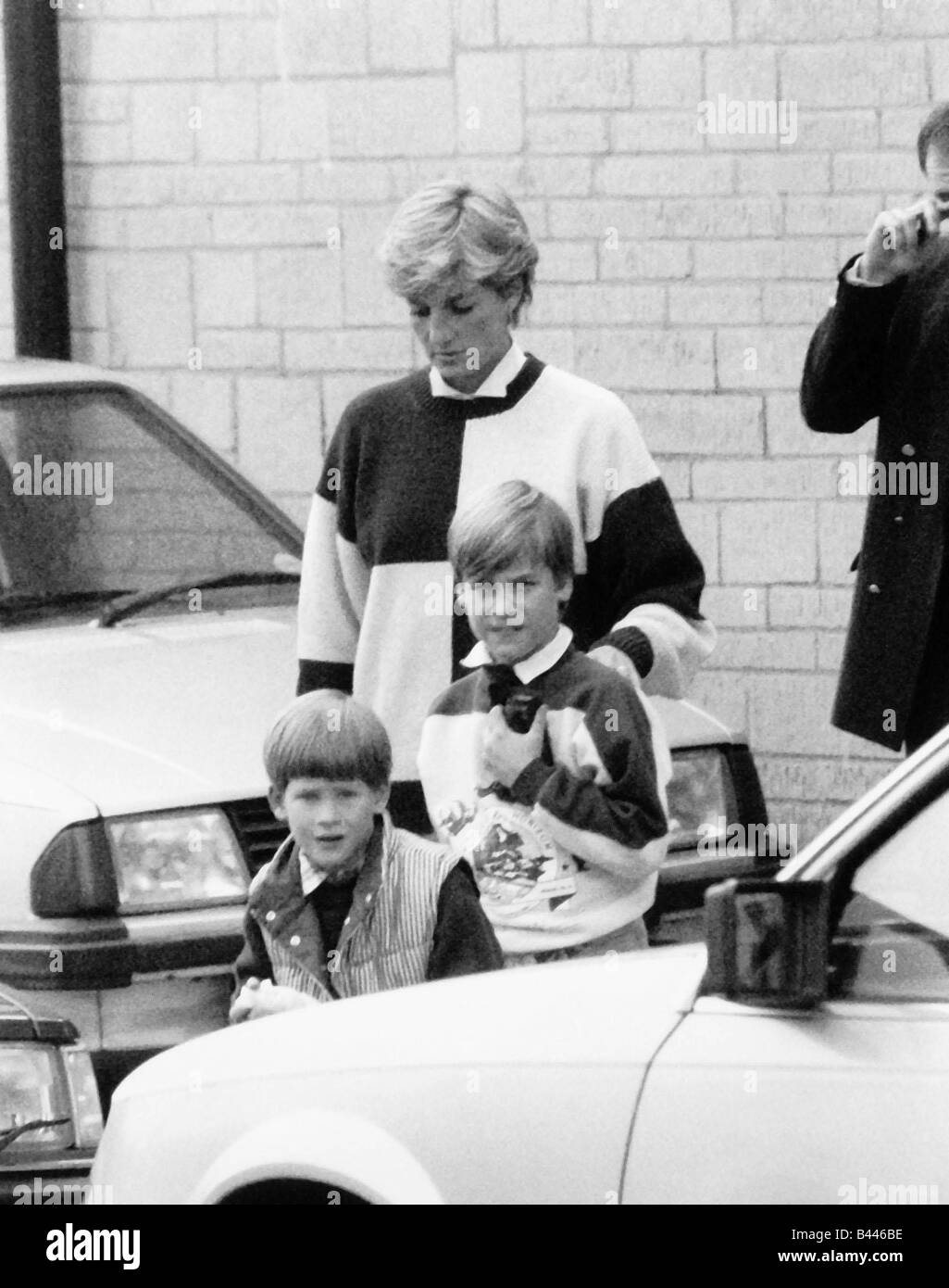 Princess Diana with Prince William and Prince Harry October 1990 Stock ...