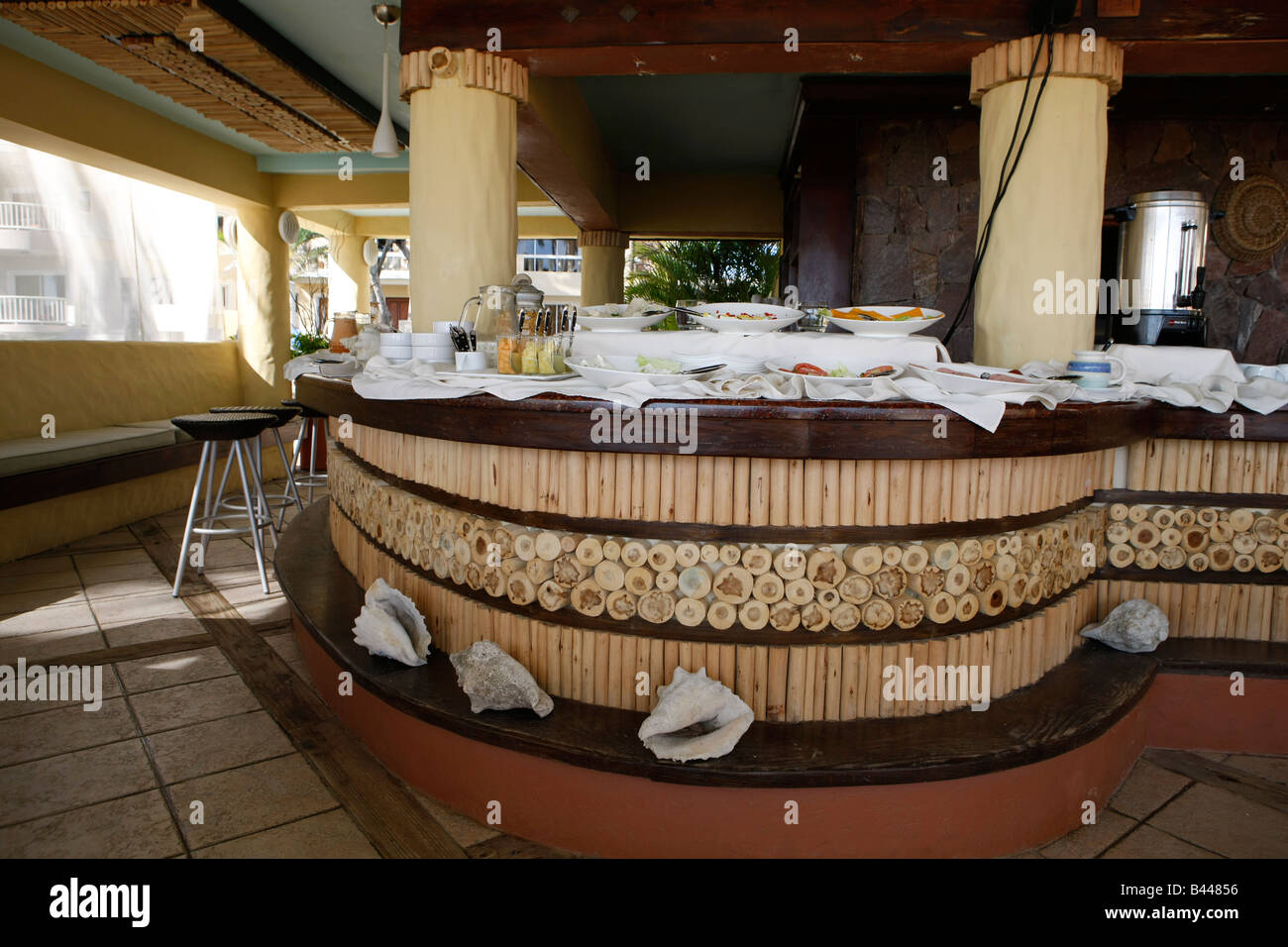 restaurant at kite beach hotel in the Dominican Republic Stock Photo ...