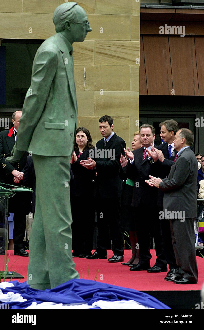 Prime Minister Tony Blair May 2002 with Peter Cox Helen Liddell and Jack Mcconnell and Dewar ...