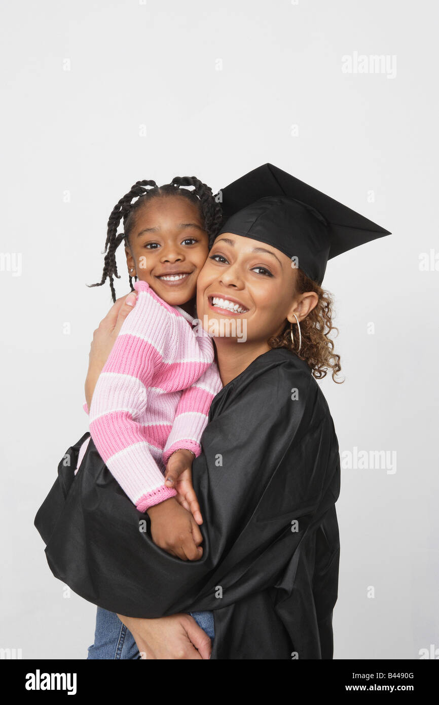 Graduate hugging mother hi-res stock photography and images - Alamy