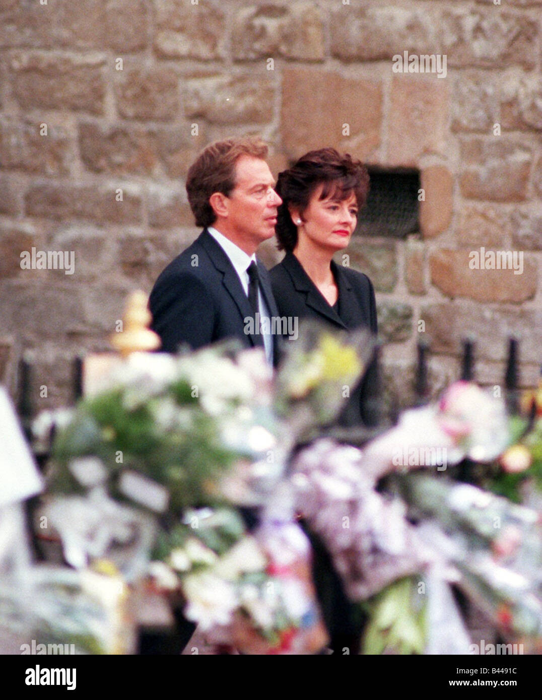 Princess Diana Funeral 6th September 1997 Tony Blair Prime Minister and ...