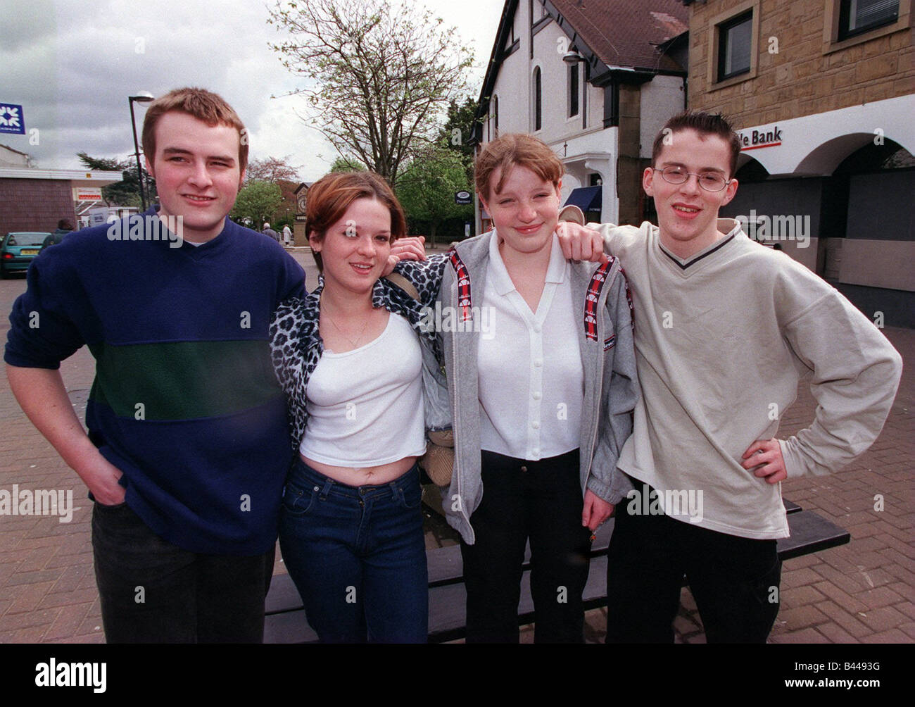 Gang warfare feature May 1998 Milngavie teenagers l r Brian Gunnell 18 ...