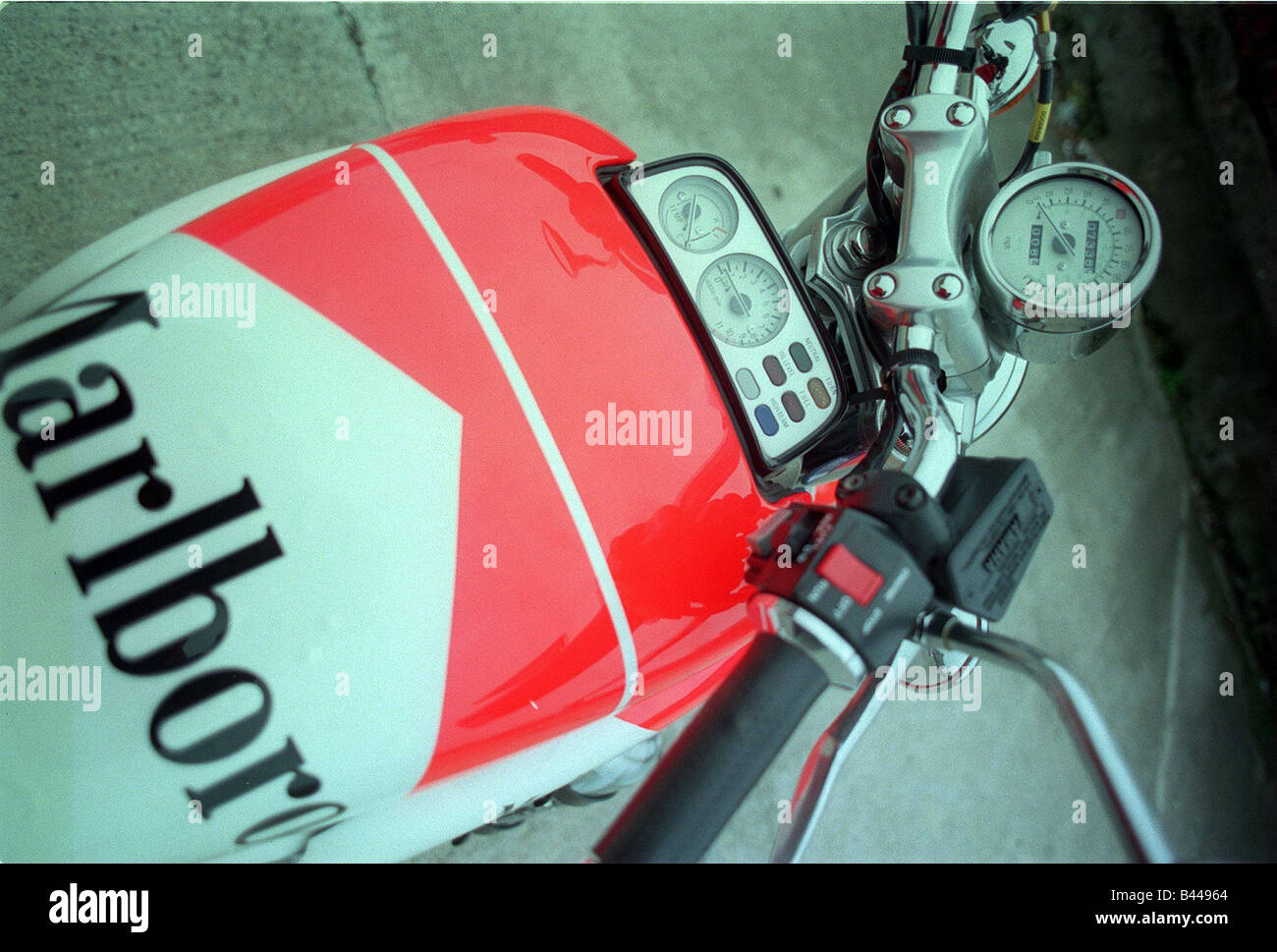 Superbike motorcycle October 1998 Marlboro Yamaha Stock Photo - Alamy
