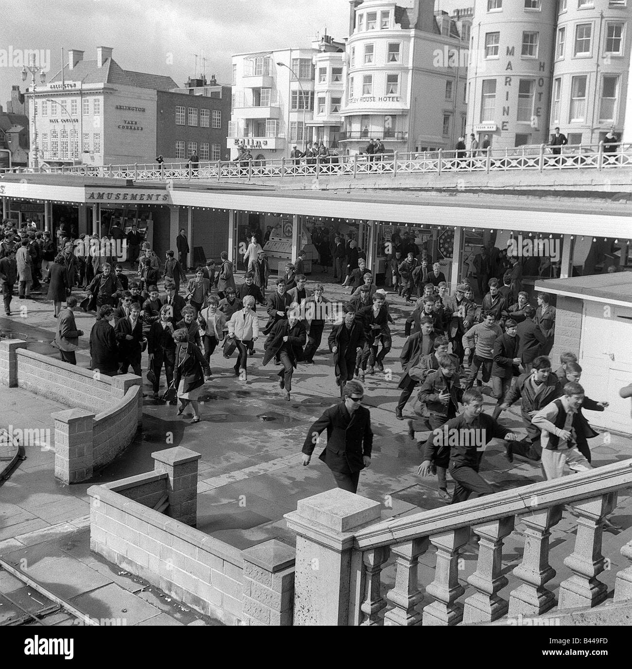 Mod brighton riot hi-res stock photography and images - Alamy