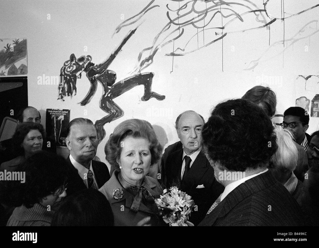 Margaret Thatcher visits East End of London 1980 Stock Photo - Alamy