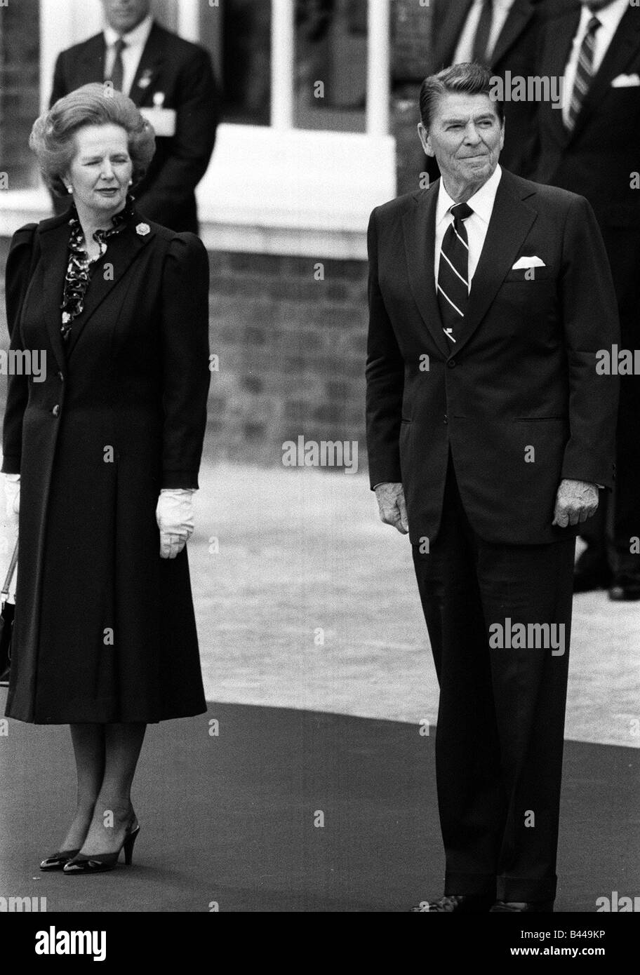 Ronald Reagan President United States of America and Margaret Thatcher ...