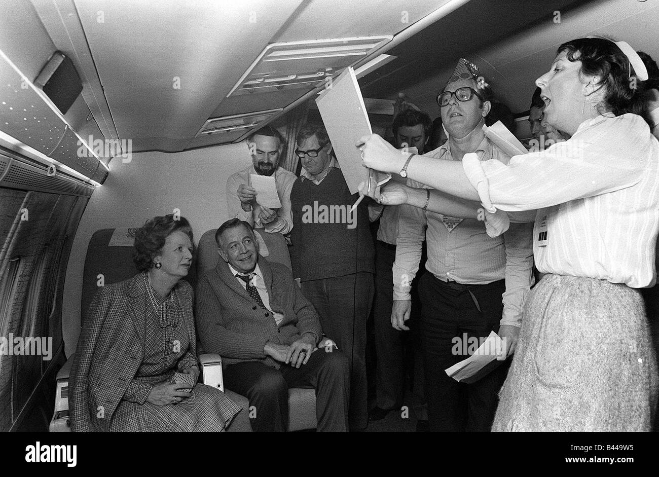 Margaret Thatcher British Prime Minister December 1984 relaxes at an ...