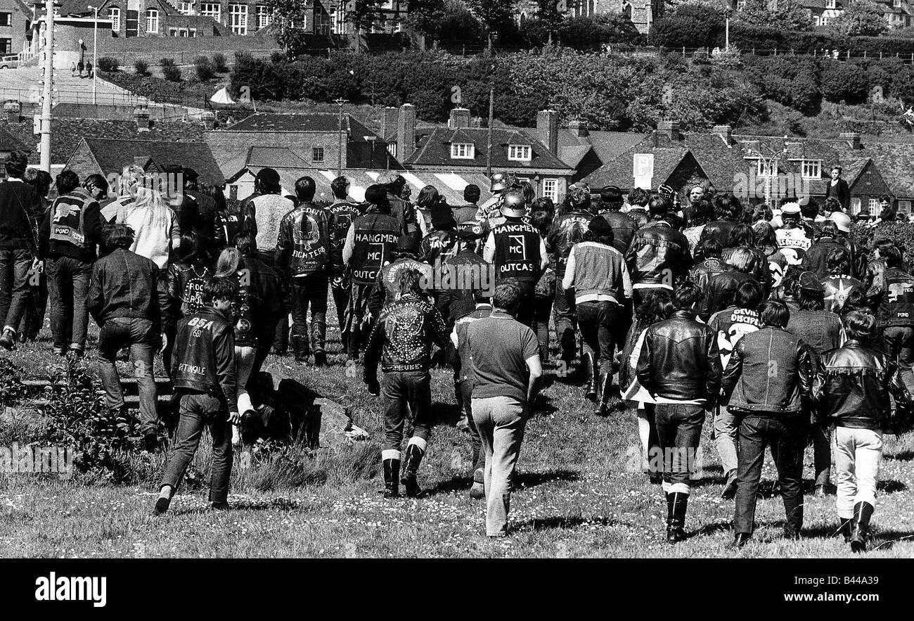 Rockers youth culture Stock Photo - Alamy