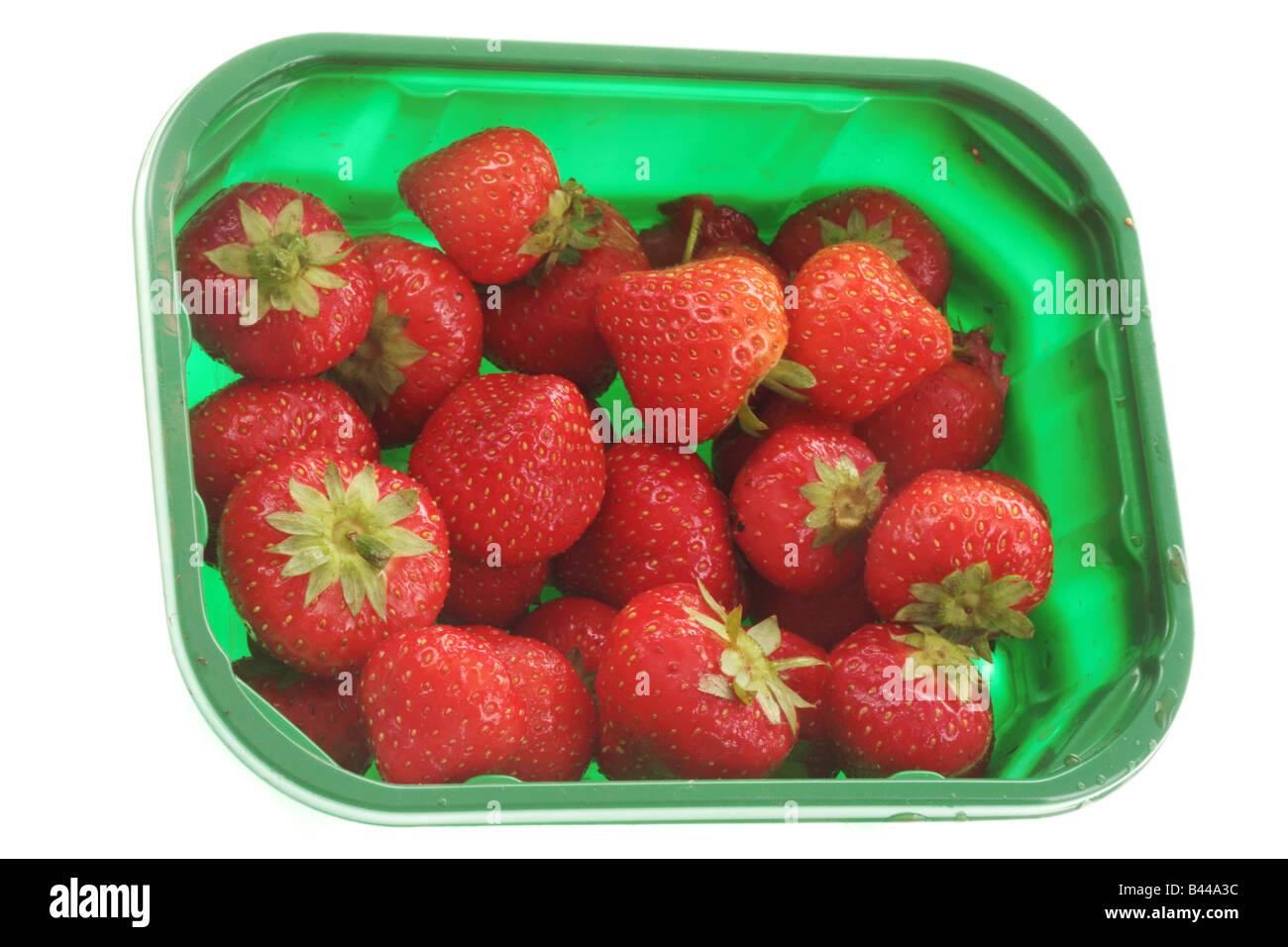 Punnets of strawberries Cut Out Stock Images & Pictures - Alamy