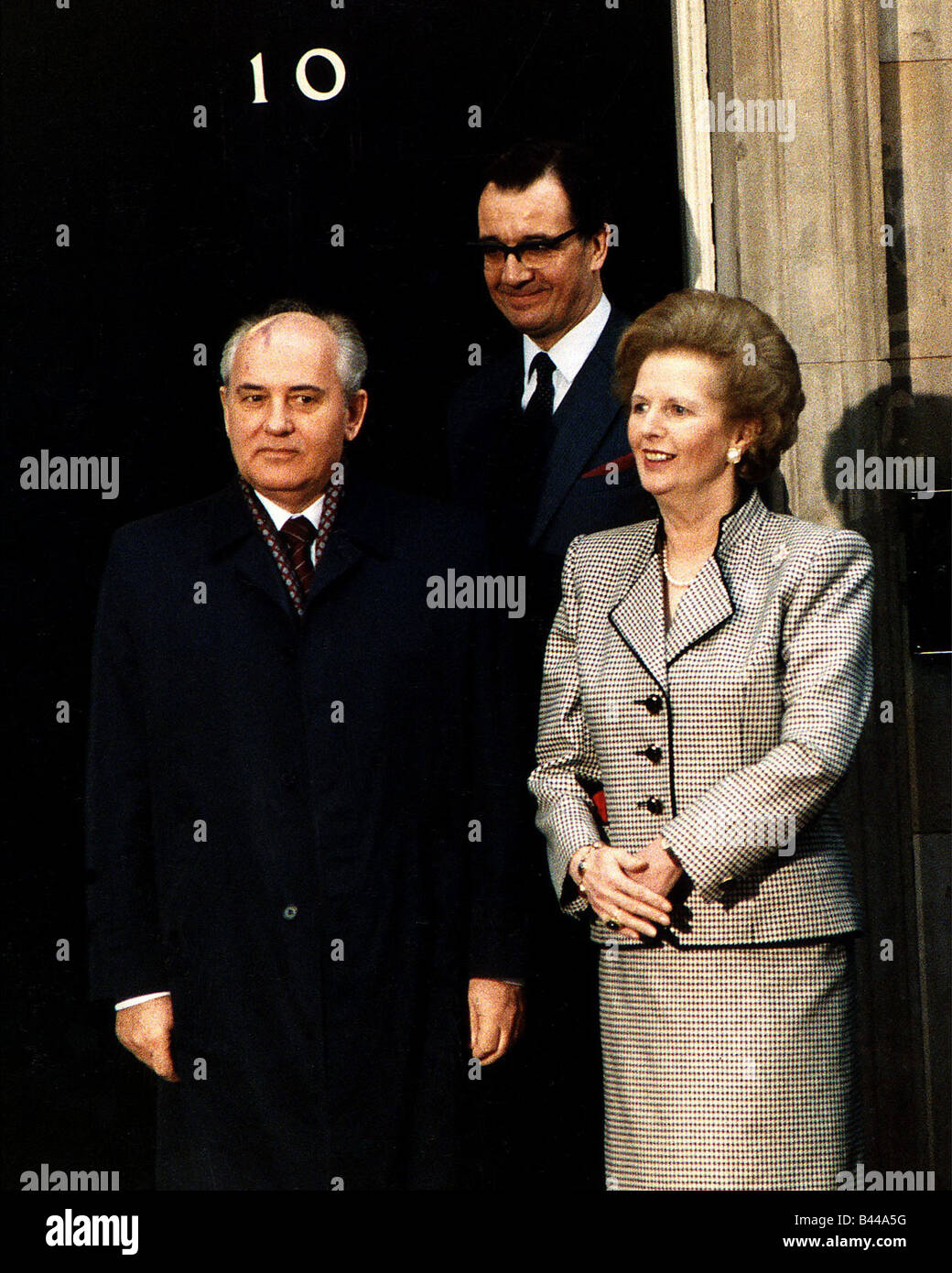 Mikhail Gorbachev President of Soviet Union with British Prime Minister ...