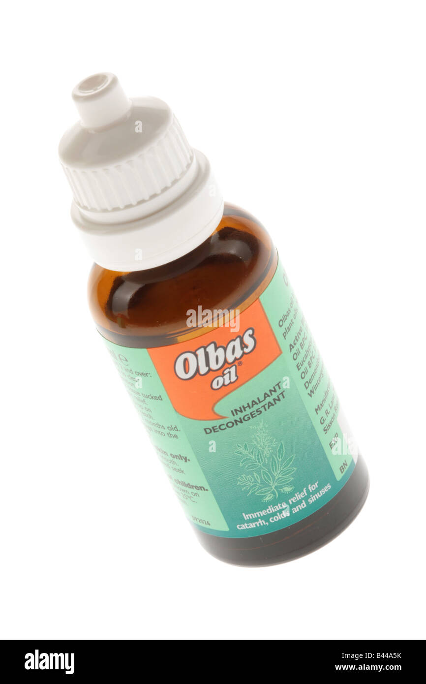 Bottle of Olbas Oil Stock Photo - Alamy