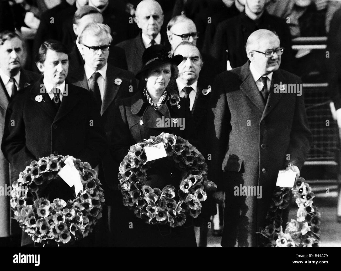 James Callaghan attends the Remembrance Service at the Cenotaph London ...