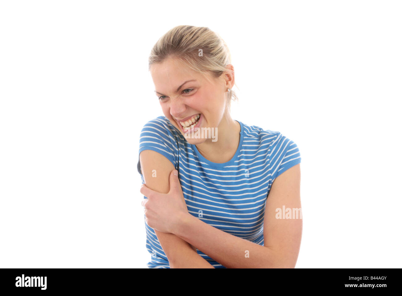 Young Woman Laughing Model Released Stock Photo - Alamy