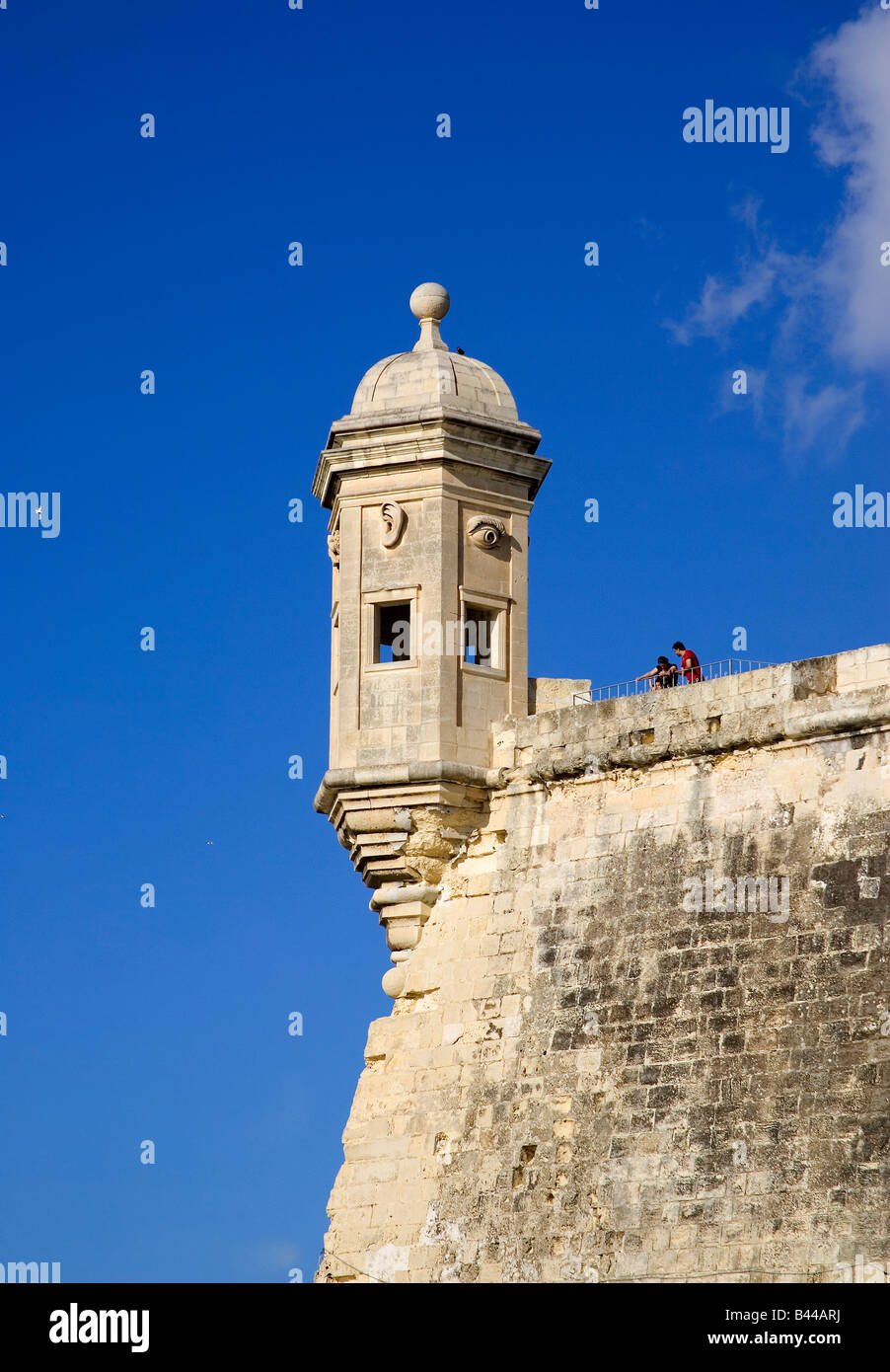 Low angle view of a Vedette, Senglea Point, Senglea, Valletta, Malta ...