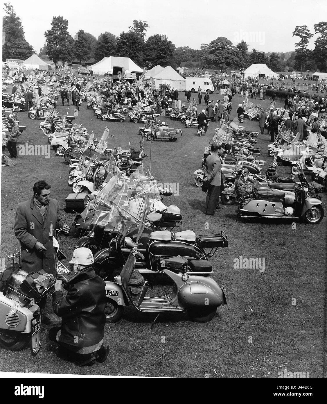 Motorcycles National Scooter Rally at St Albans DBase MSI circa 1960s ...