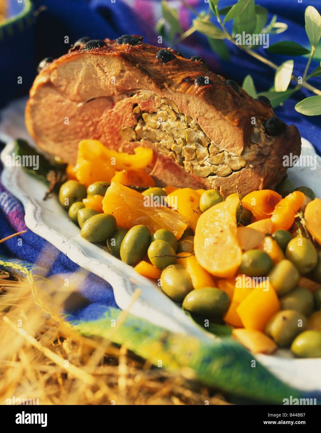 Stuffed leg of lamb hi-res stock photography and images - Alamy