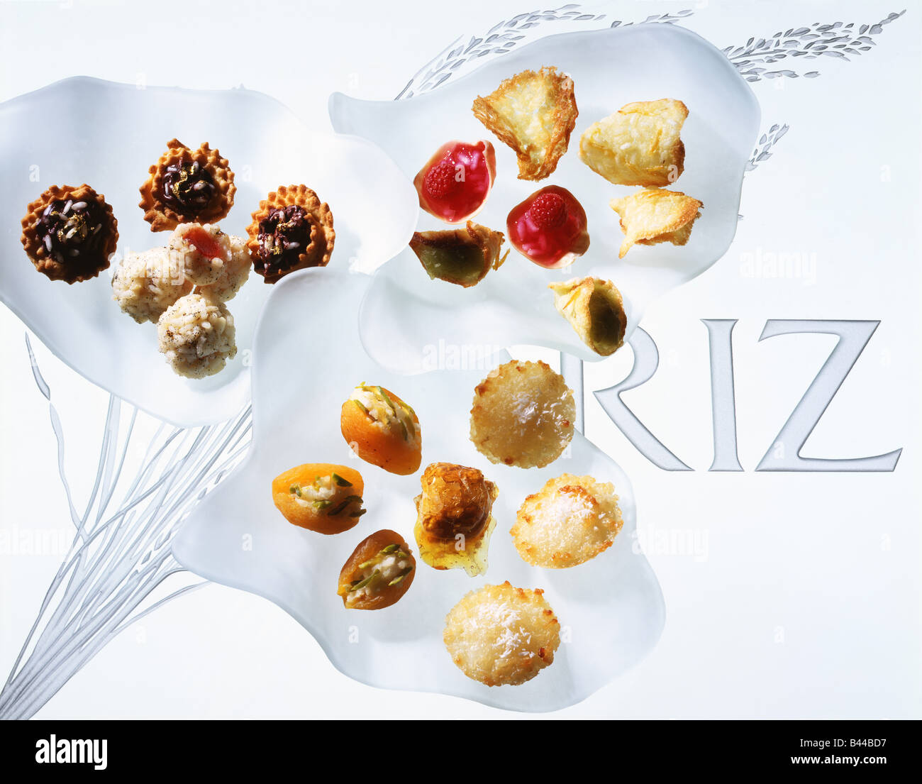Bite-size rice sweets Stock Photo - Alamy