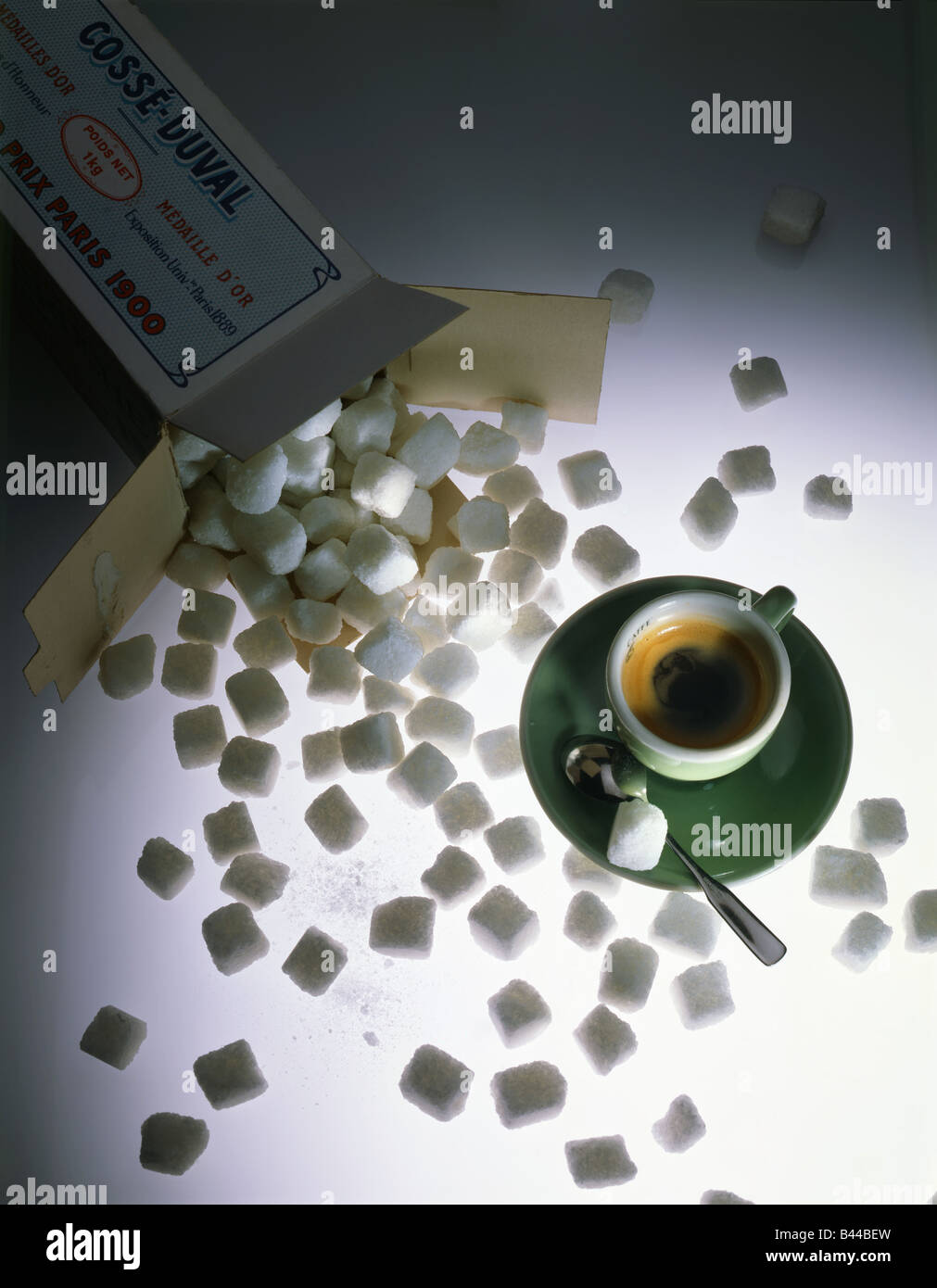 Coffee and sugar lumps Stock Photo - Alamy