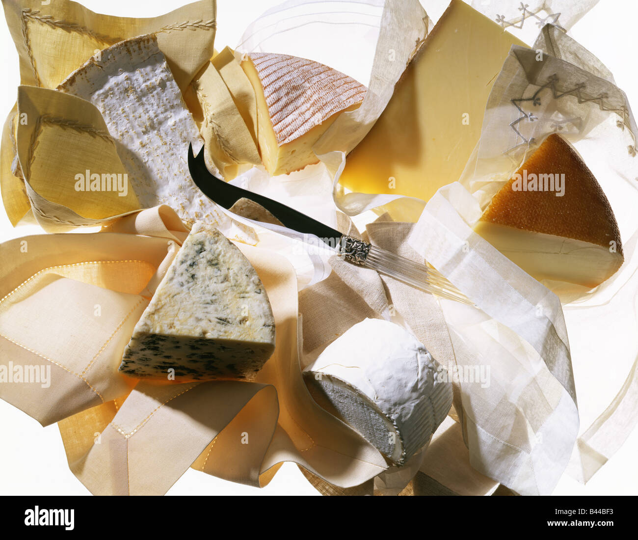 Selection of cheeses Stock Photo - Alamy