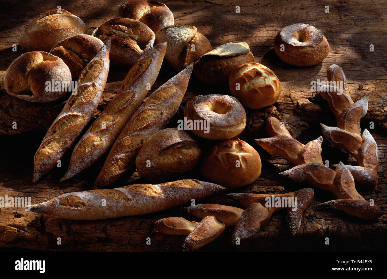 Selection of breads Stock Photo - Alamy