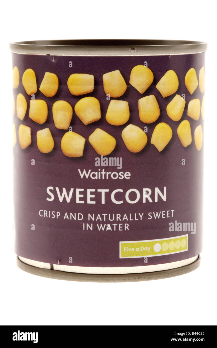 Tin of Sweetcorn Stock Photo - Alamy