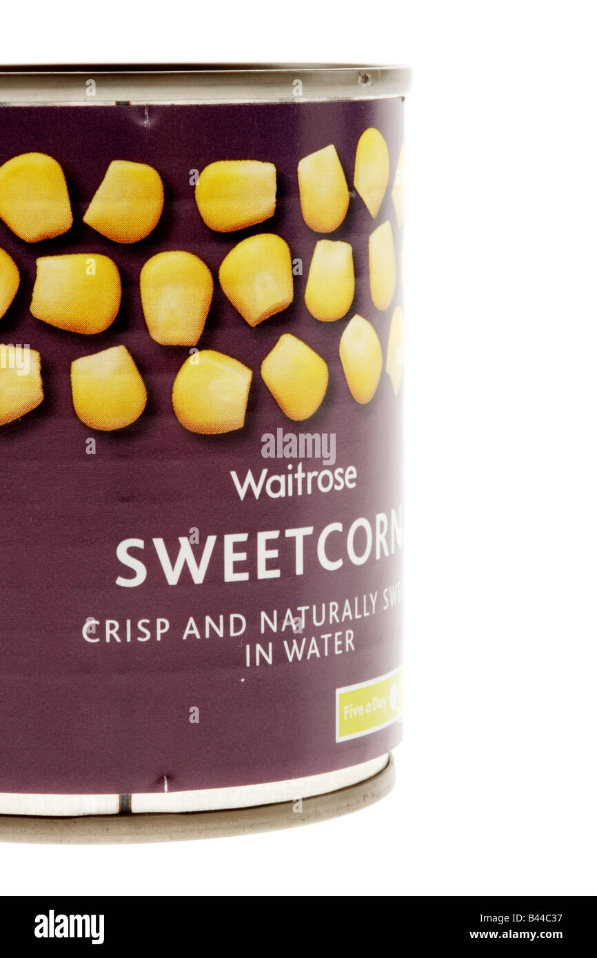 Tin of Sweetcorn Stock Photo - Alamy