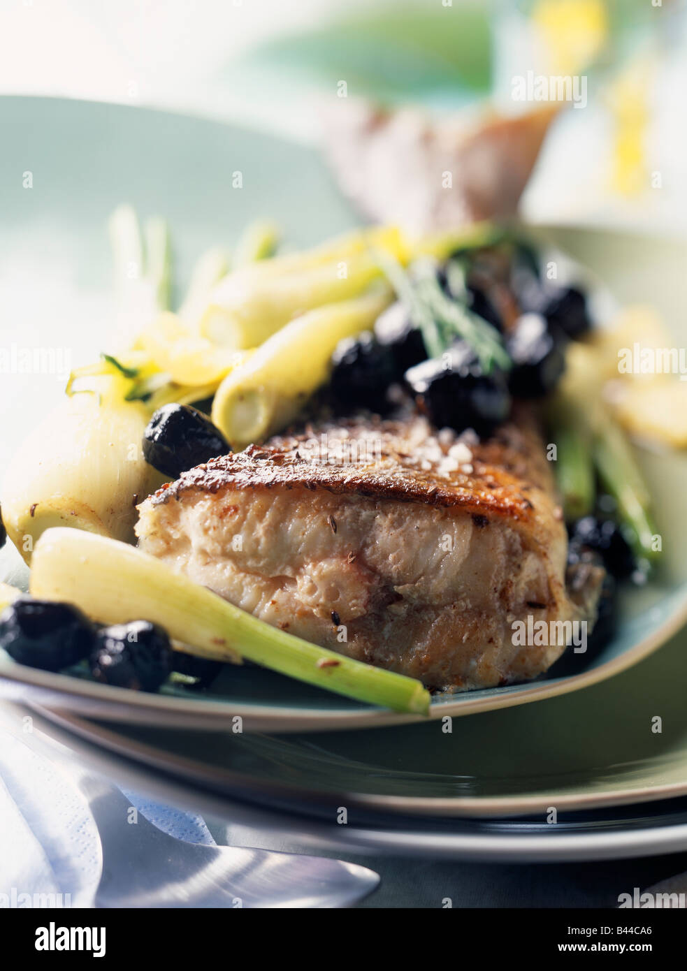 Cod tail with aniseed Stock Photo - Alamy