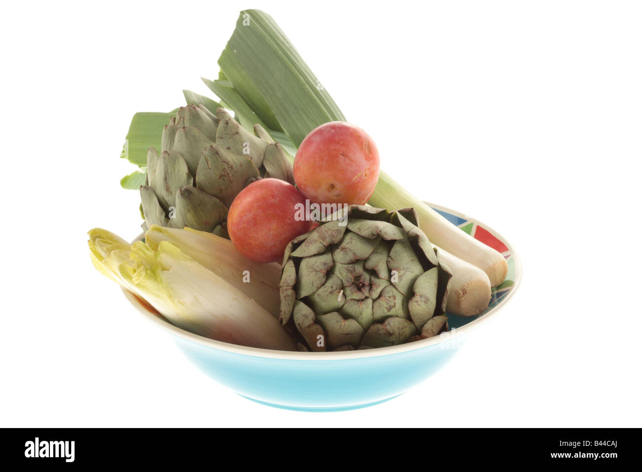 Bowl of Raw Vegetables Stock Photo - Alamy