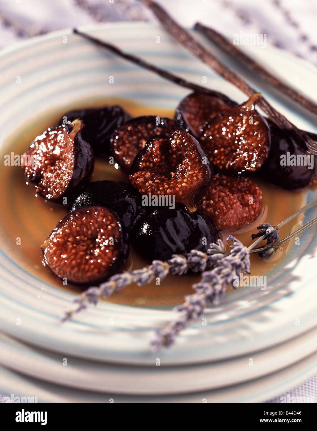 roast figs in clementine juice Stock Photo - Alamy