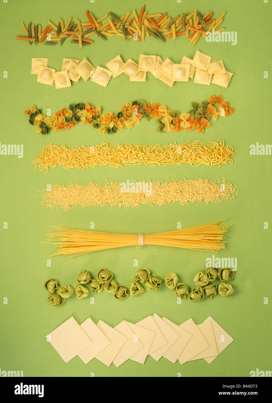 Selection of pasta Stock Photo - Alamy
