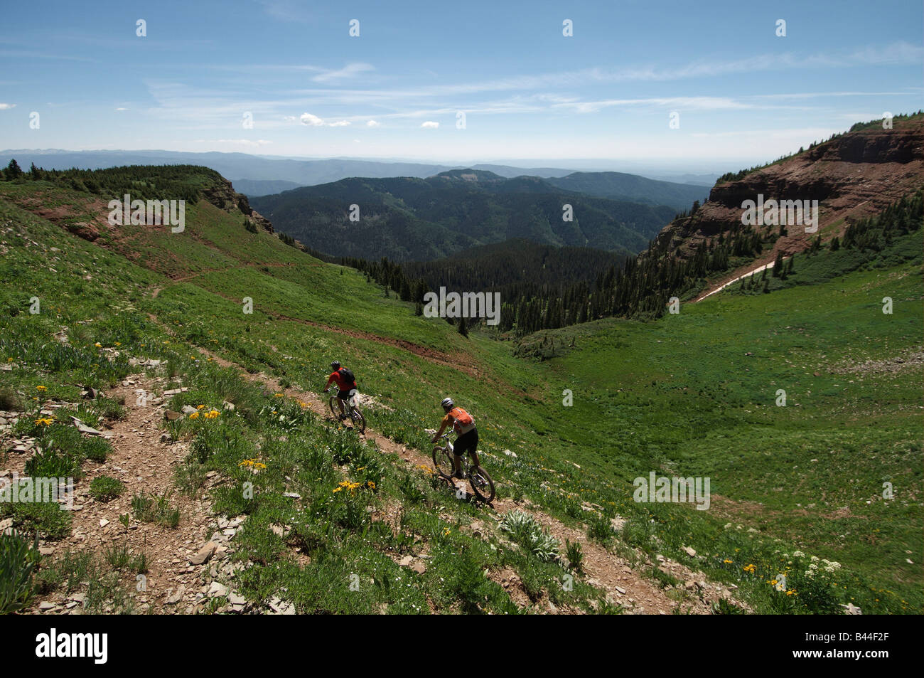 Mountain biking in Colorado, USA Stock Photo - Alamy