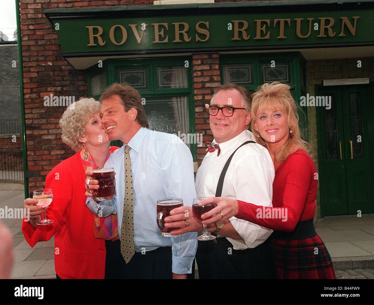 Tony Blair with Elizabeth Dawn Vera Duckworth Willaim Tarmey Jack ...