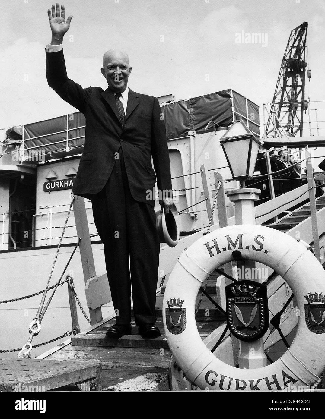 US President Eisenhower former WW2 American Commander Stock Photo - Alamy