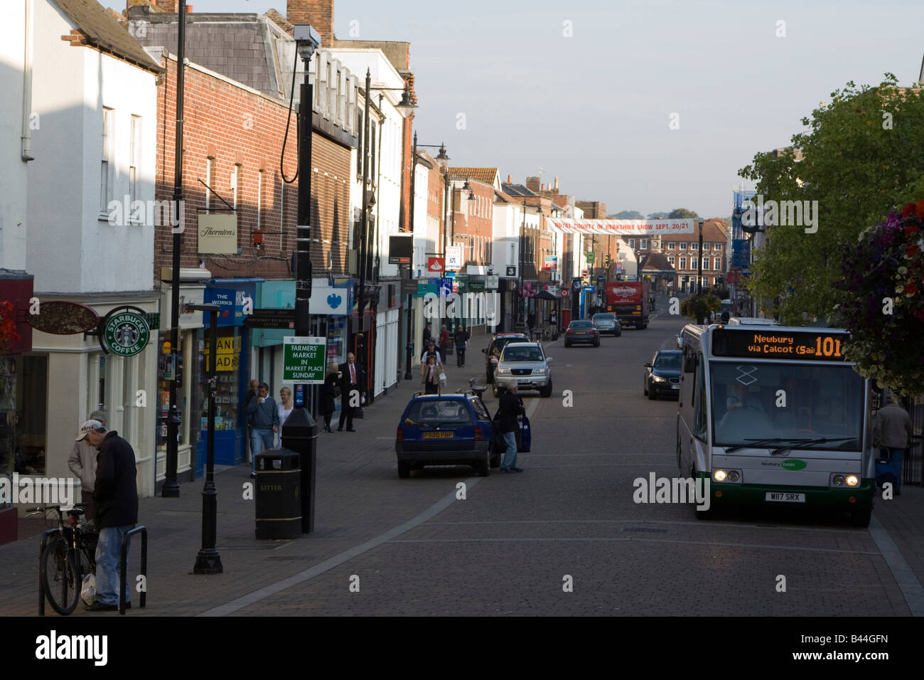 Newbury town centre berkshire england uk gb Stock Photo - Alamy